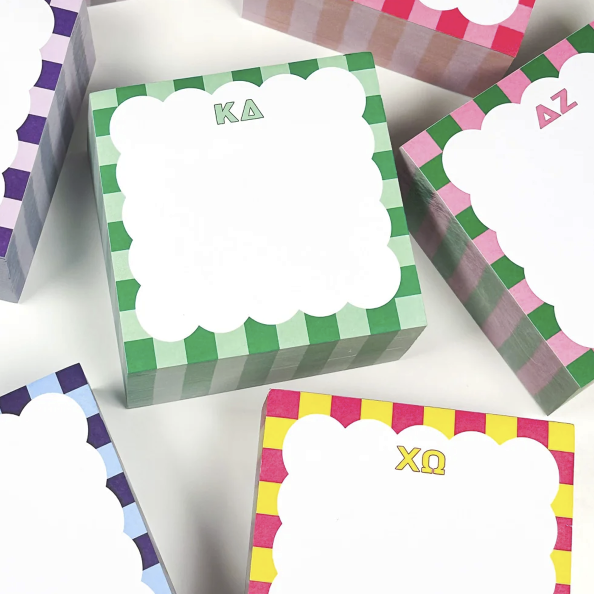 Sorority Sticky Note Cube – PAPER AFFAIR DALLAS